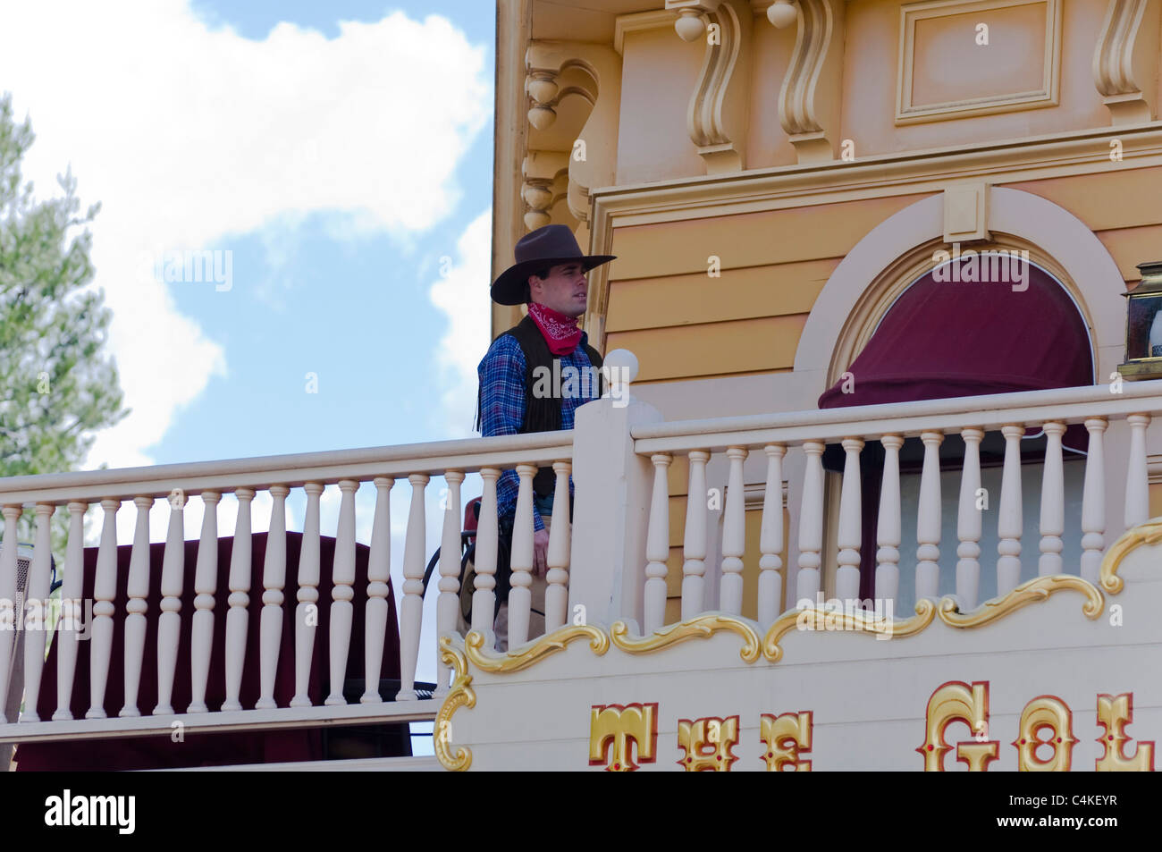 Cowboy Show at Disneyland Amusement Park in California USA Stock Photo ...