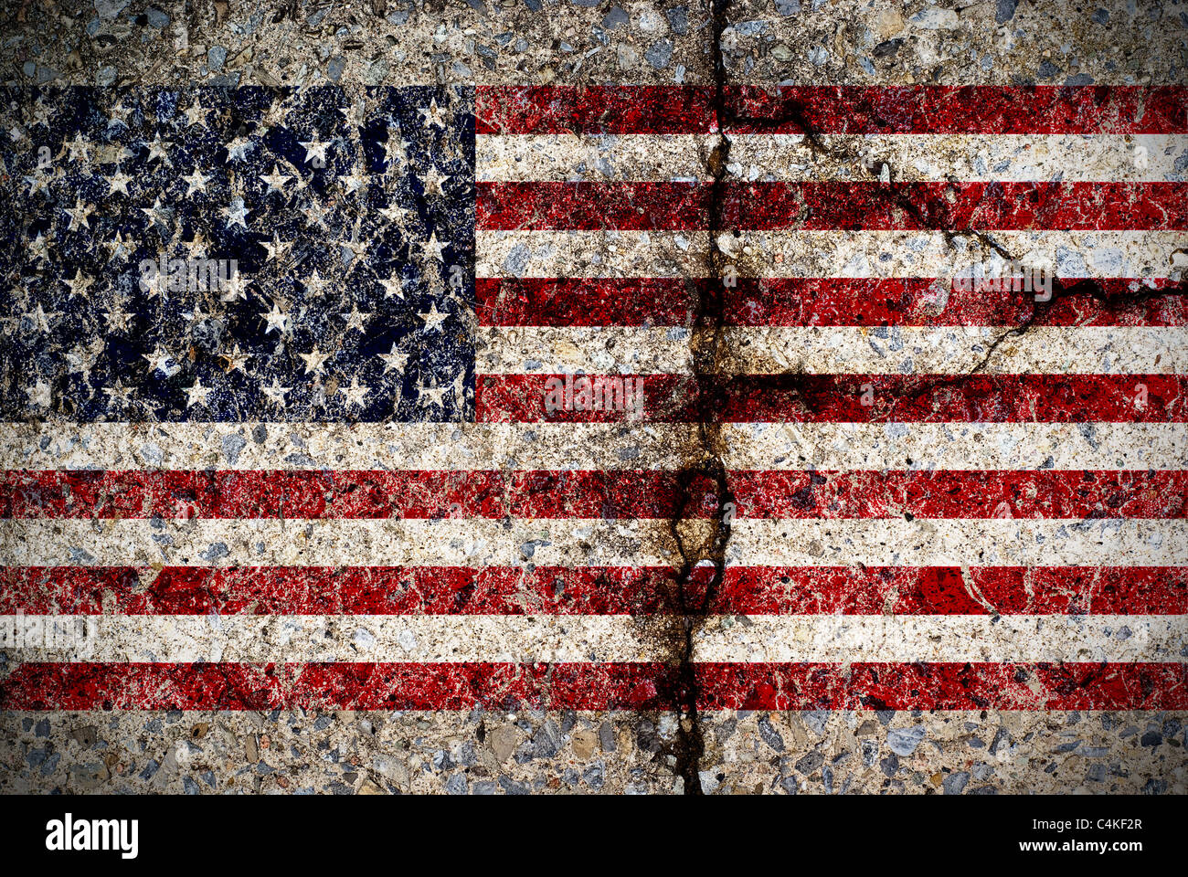 Worn American Flag Wallpaper