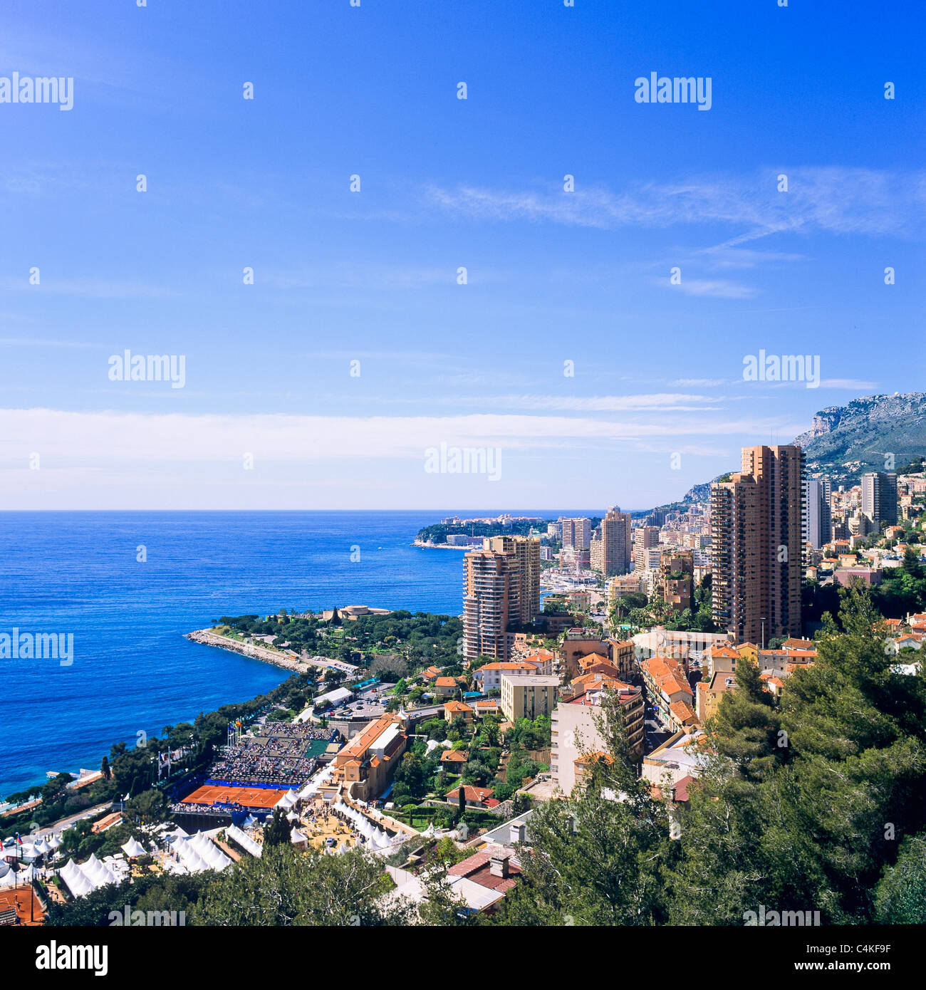 MONTE CARLO SKYLINE AND MEDITERRANEAN SEA PRINCIPALITY OF MONACO Stock ...
