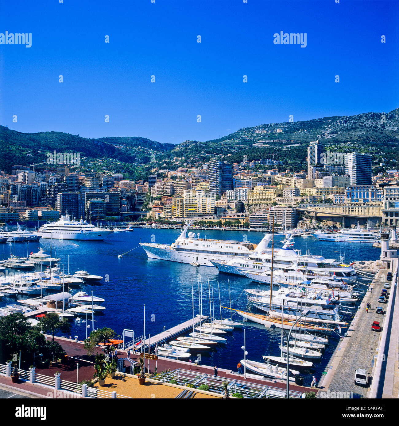 HERCULES HARBOUR LA CONDAMINE PRINCIPALITY OF MONACO Stock Photo - Alamy