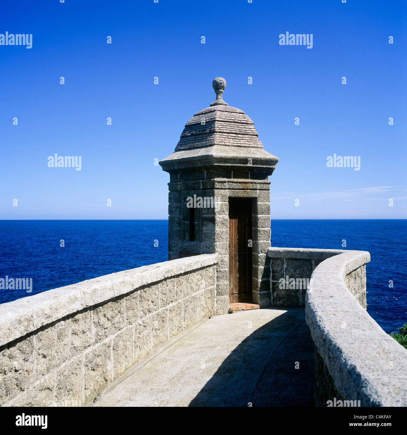 FORT ANTOINE WATCHTOWER LA CONDAMINE AND MEDITERRANEAN SEA PRINCIPALITY ...