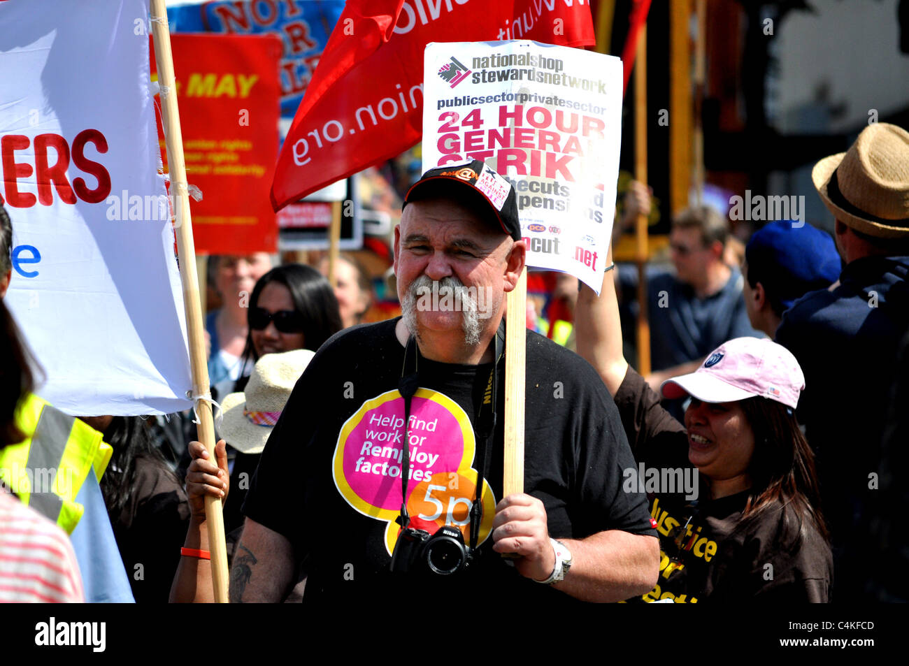 Photographs from 2011 1st May International Workers Day march, rally ...
