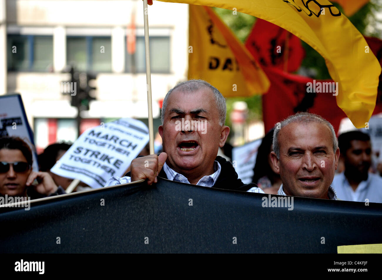 Photographs from 2011 1st May International Workers Day march, rally ...