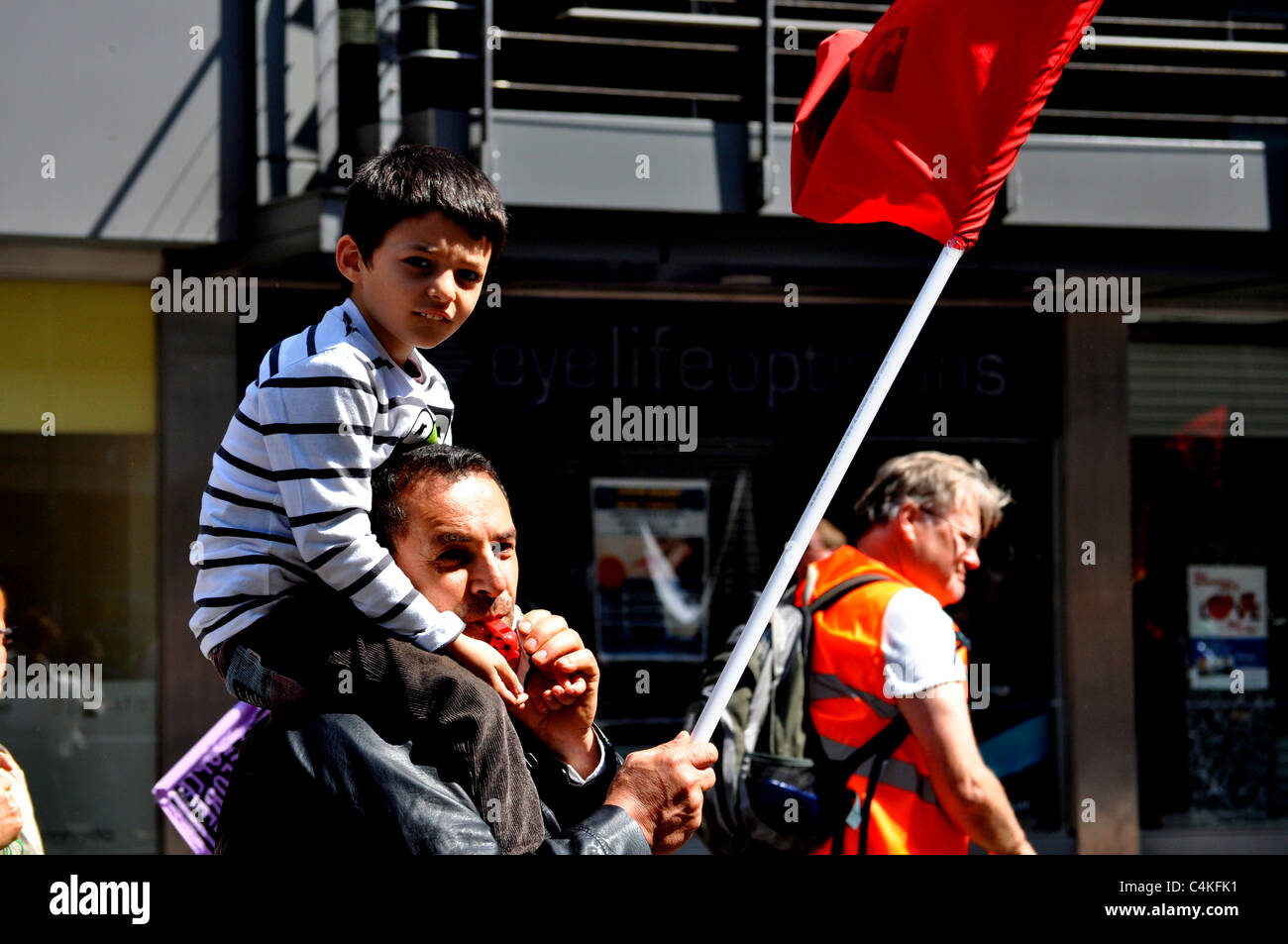 Photographs from 2011 1st May International Workers Day march, rally ...