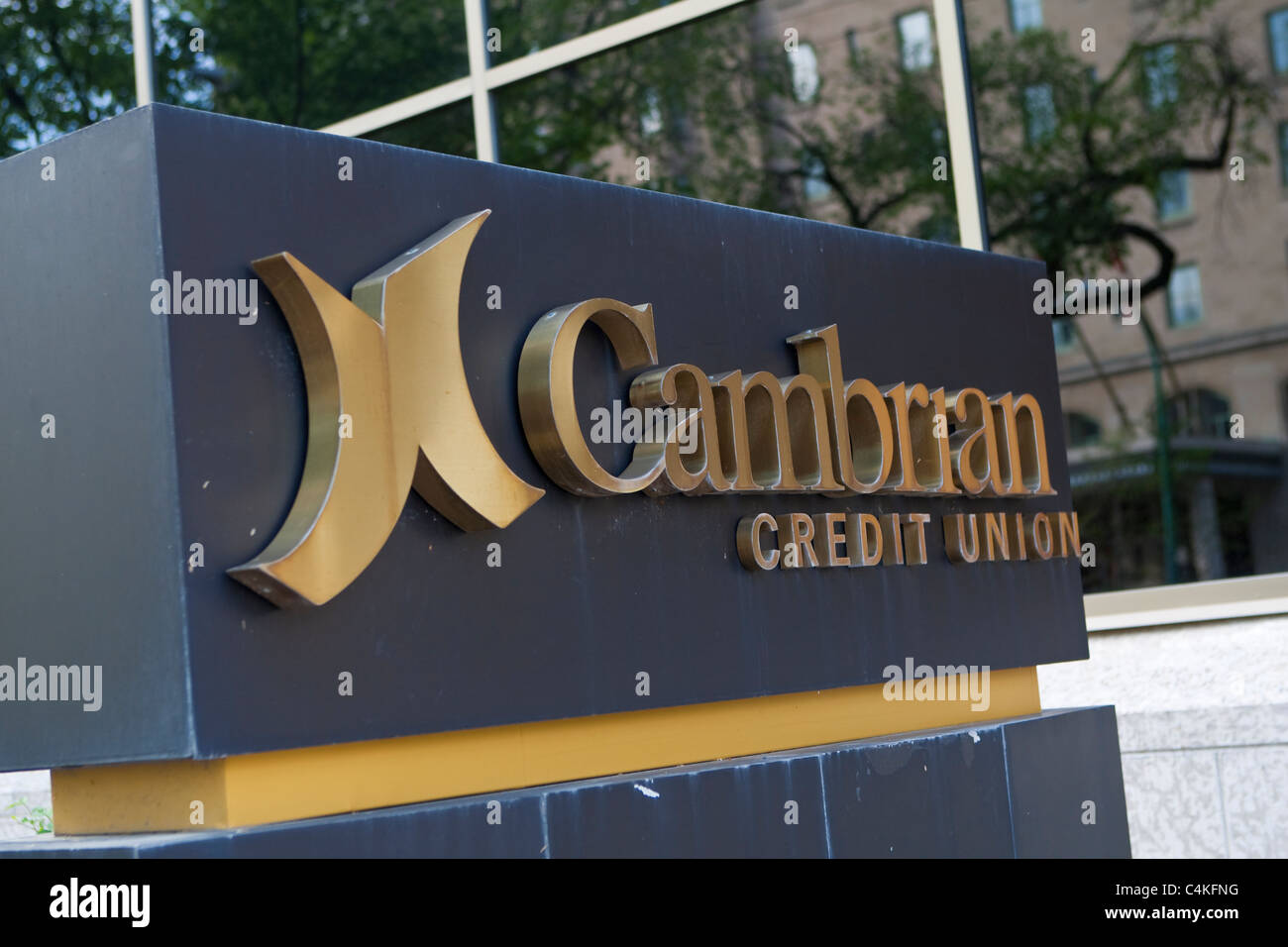 Cambrian Credit Union logo is pictured in Winnipeg Stock Photo - Alamy