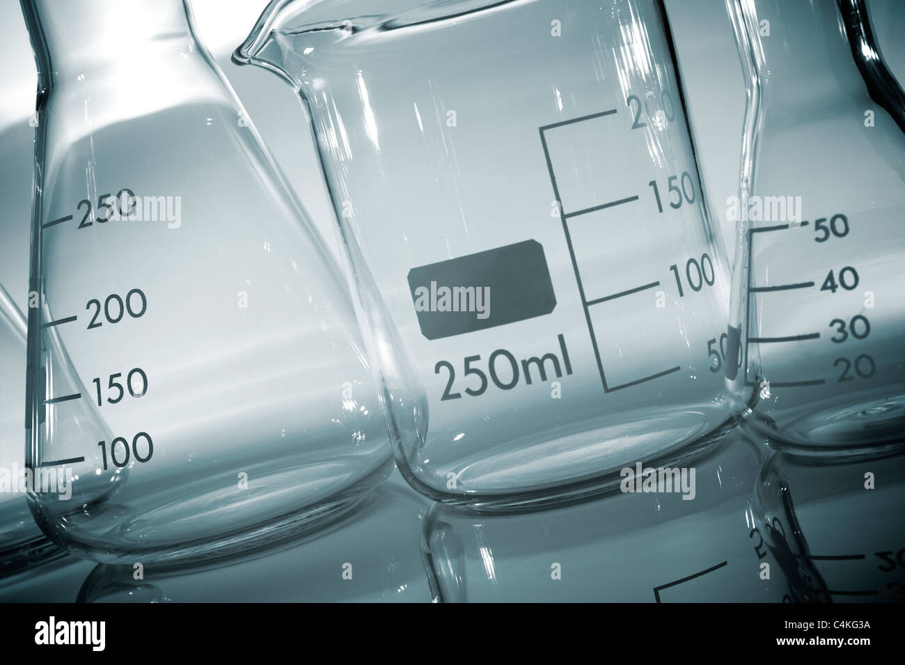 glassware detail in a laboratory Stock Photo - Alamy