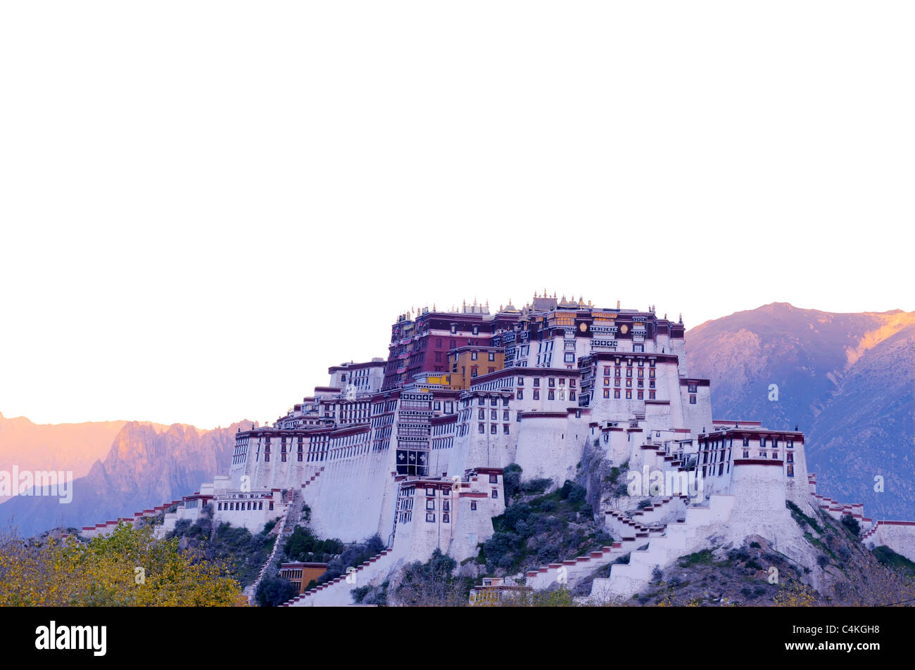 Landmark of the famous Potala Palace in Lhasa,Tibet Stock Photo - Alamy