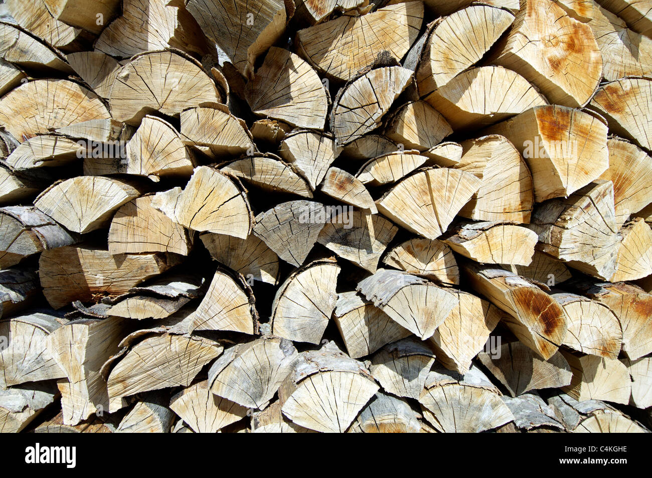 group of pine logs cut Stock Photo - Alamy