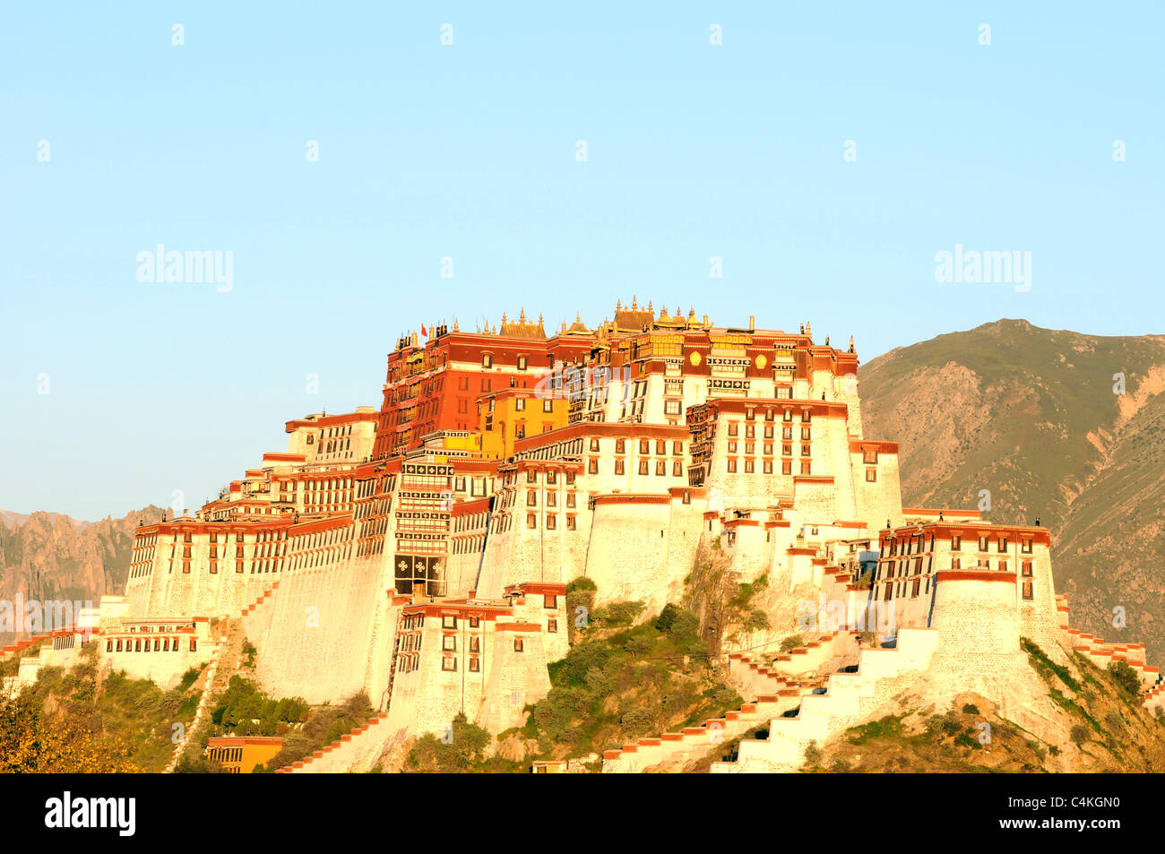 Lhasa potala palace sunrise hi-res stock photography and images - Alamy
