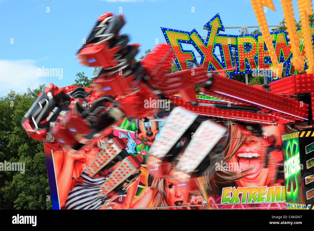 Fair ride at Wimbledon village Fair on Wimbledon Green in Wimbledon ...