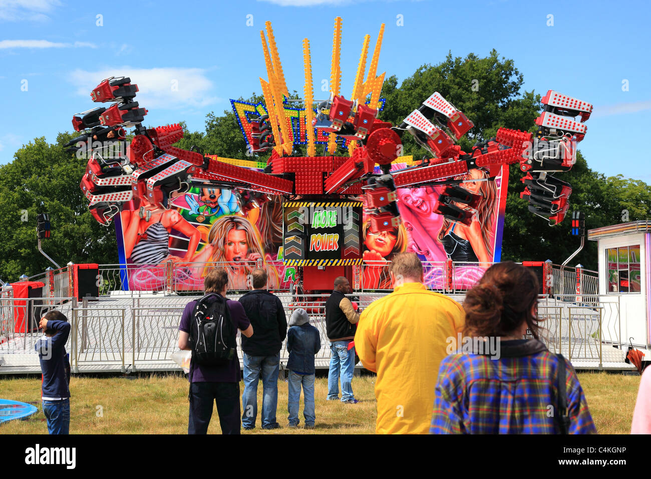 Fair ride at Wimbledon village Fair on Wimbledon Green in Wimbledon ...