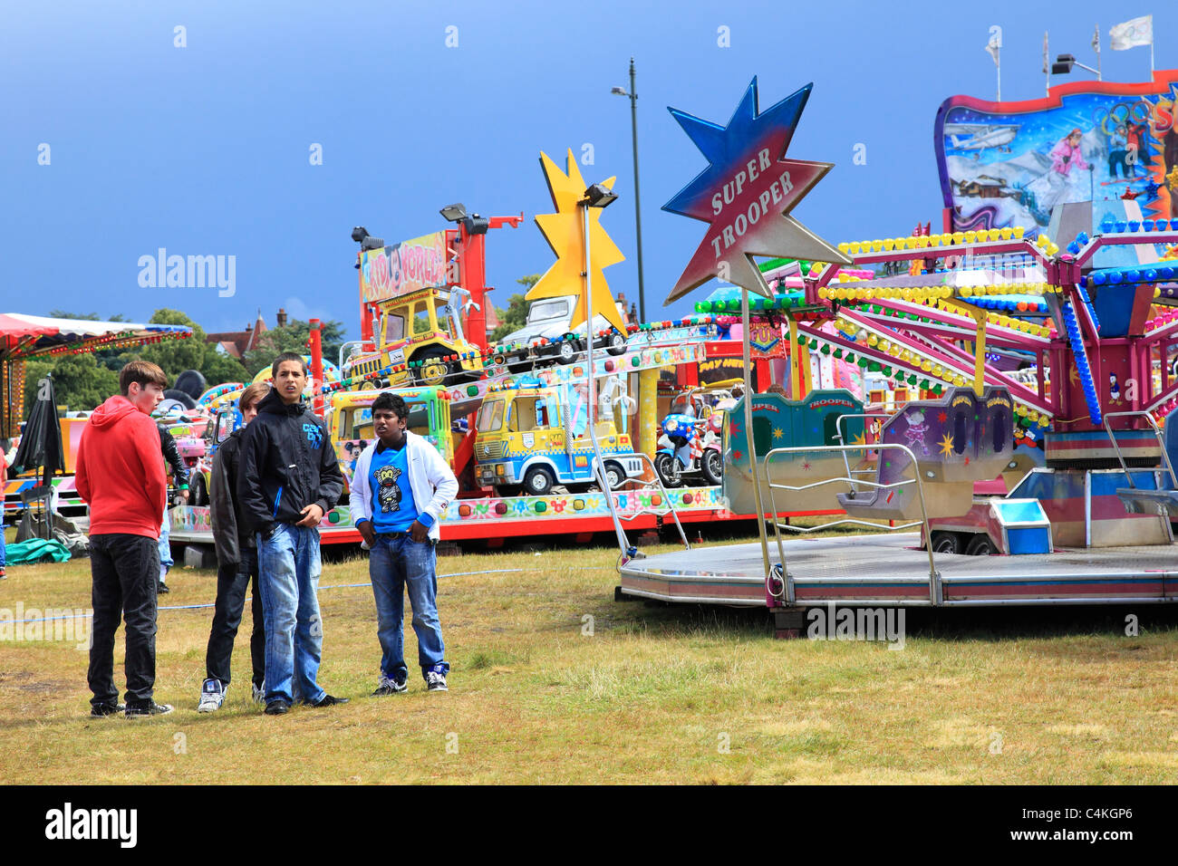 Fair ride at Wimbledon village Fair on Wimbledon Green in Wimbledon ...