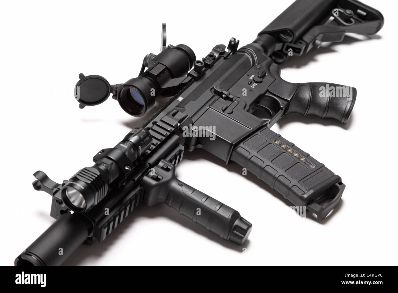 US Army Spec Ops M4A1 custom build assault carbine with RIS/RAS, red ... US Army Spec Ops M4A1 custom build assault carbine with RIS/RAS, red ...