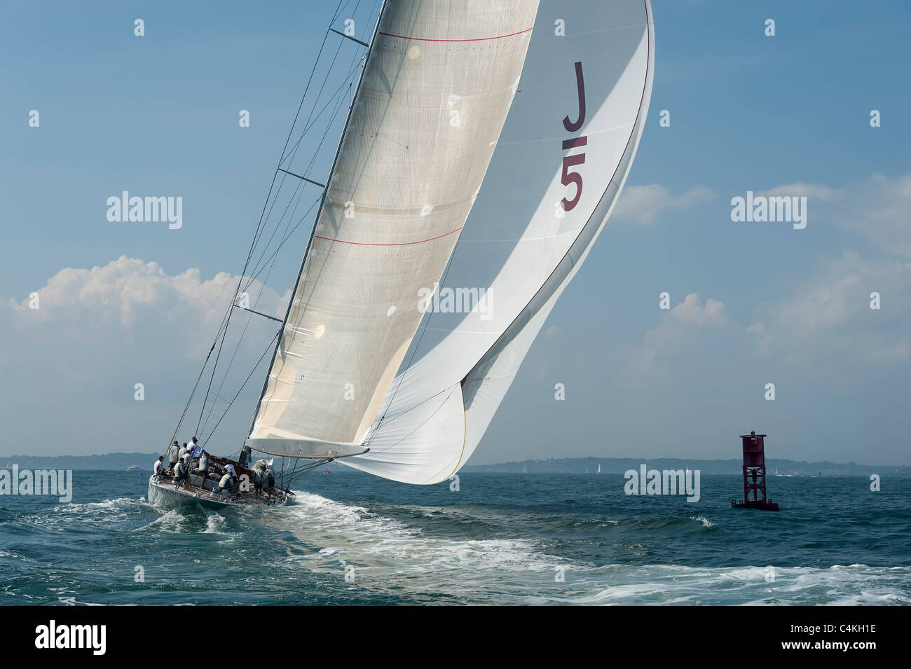 j class yachts racing Stock Photo - Alamy