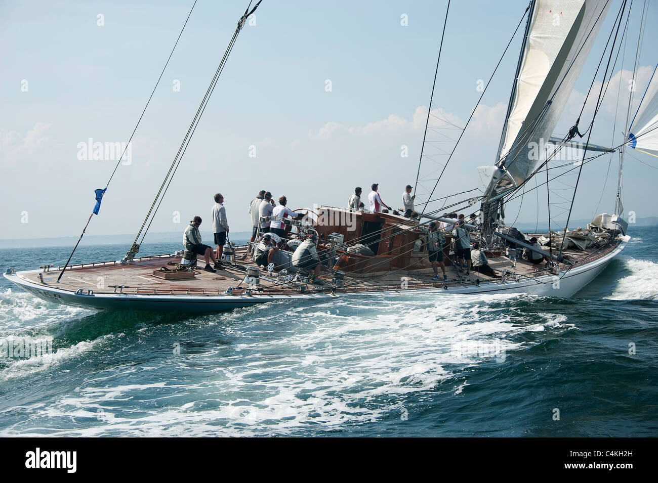 j class yachts racing Stock Photo - Alamy