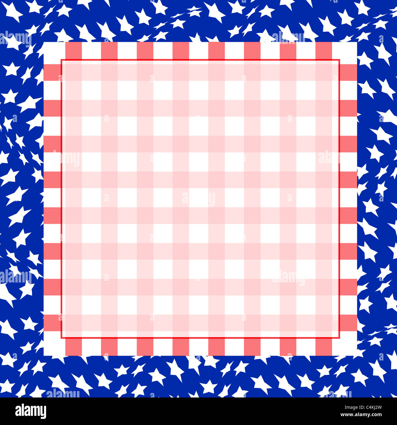 Vector Illustration for the 4th of July Independence. Square background ...