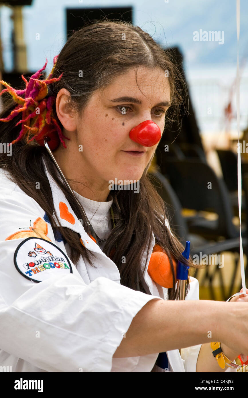 Clown, Festival of street artists, Ascona, Switzerland Stock Photo - Alamy