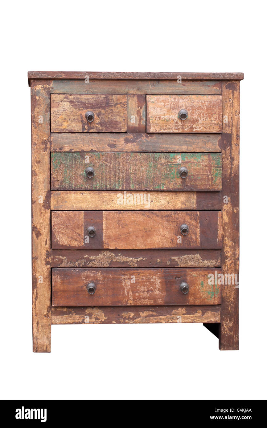 old over used dresser Stock Photo - Alamy