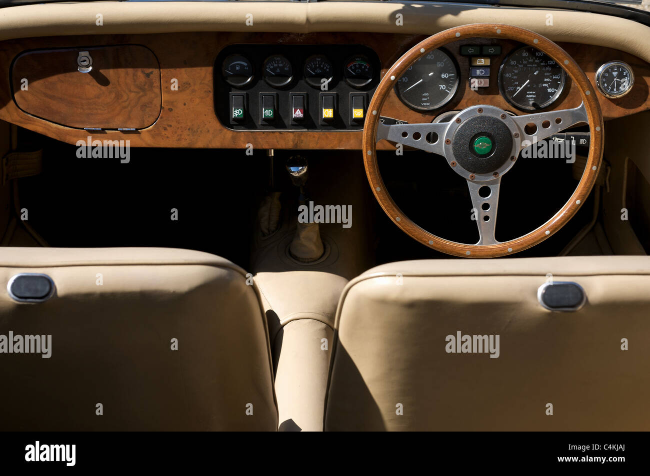 Morgan car dashboard Stock Photo - Alamy
