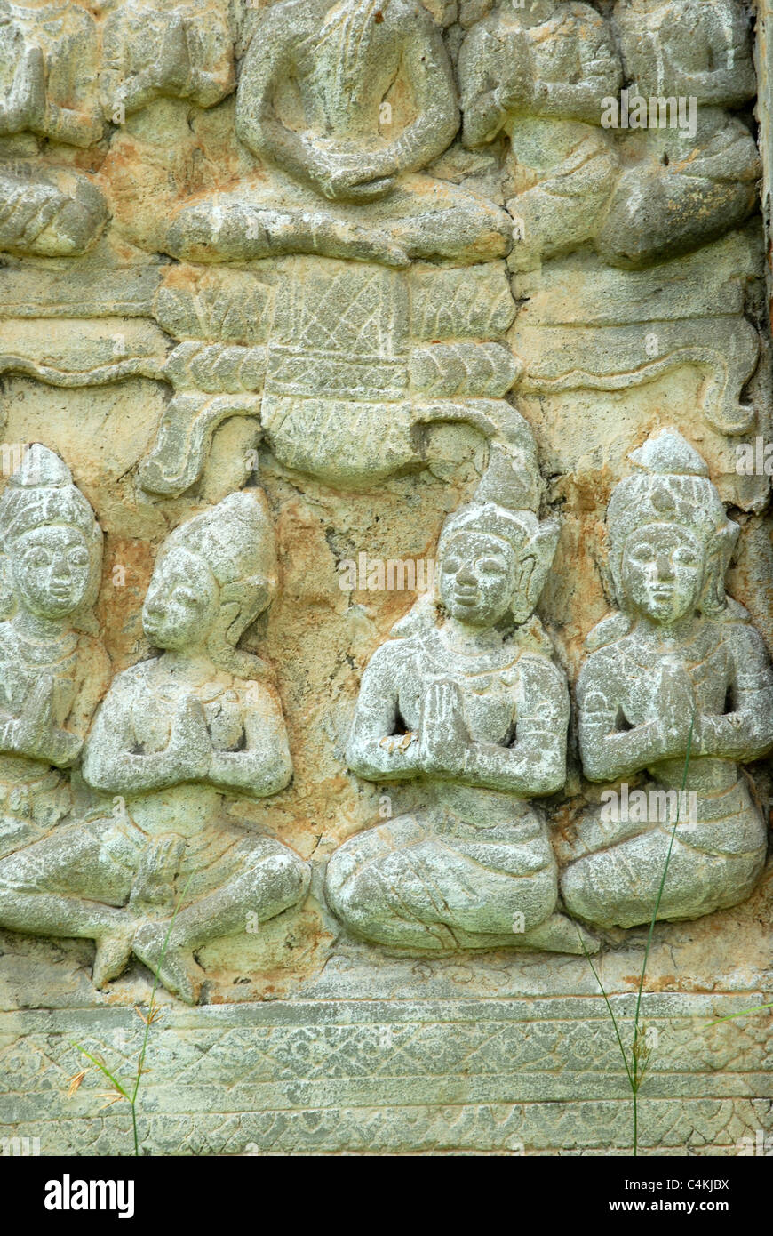 Stone carved figures, Ancient Siam, Bangkok, Thailand Stock Photo - Alamy