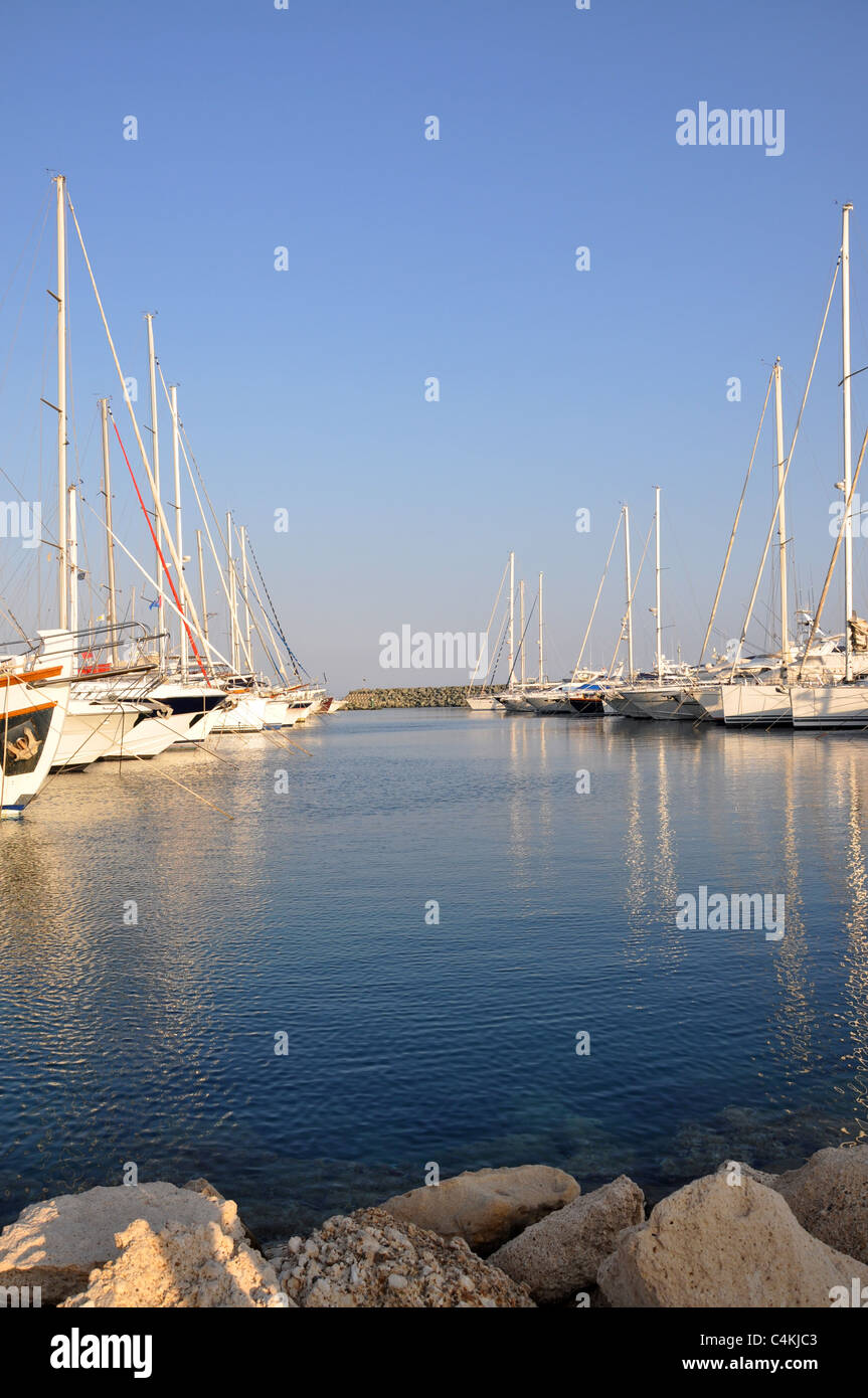Limassol Marina at sunset Stock Photo - Alamy