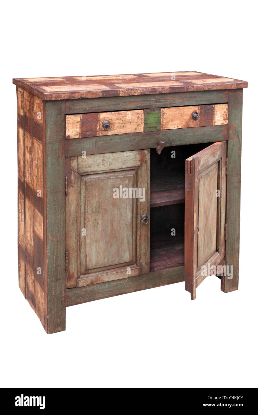 old over used dresser Stock Photo - Alamy
