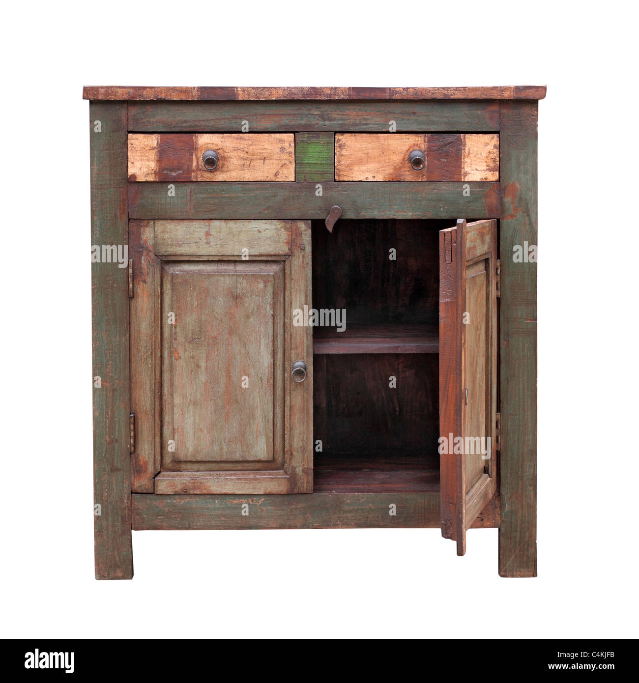 old over used dresser Stock Photo - Alamy