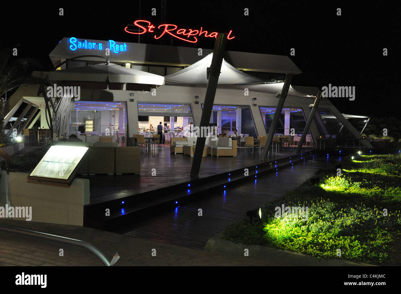 St Raphael restaurant Stock Photo - Alamy