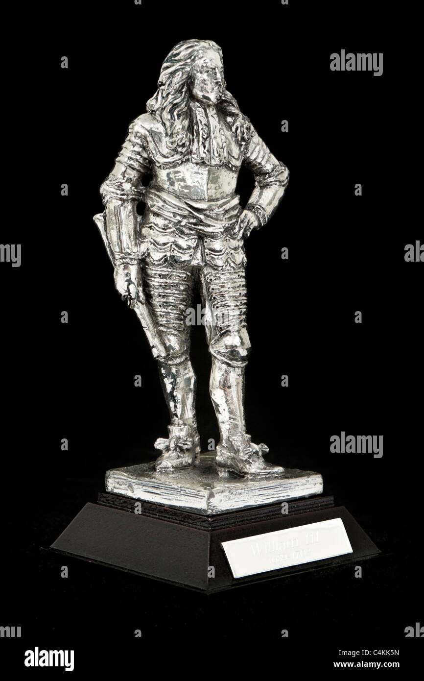 King William III (1689-1702) pewter sculpture by Royal Hampshire Art ...