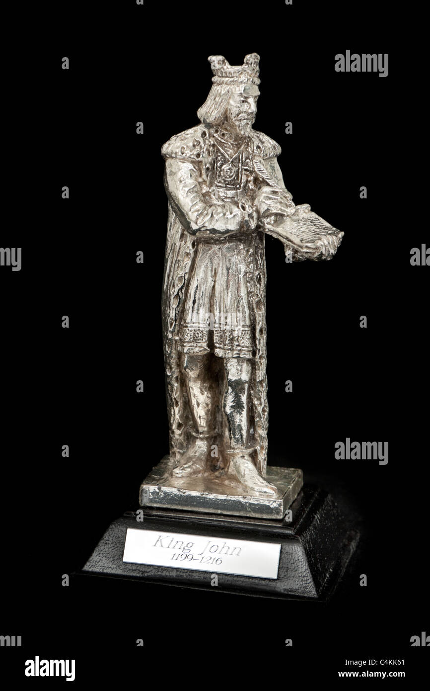 King John (1199-1216) pewter sculpture by Royal Hampshire Art Foundry ...