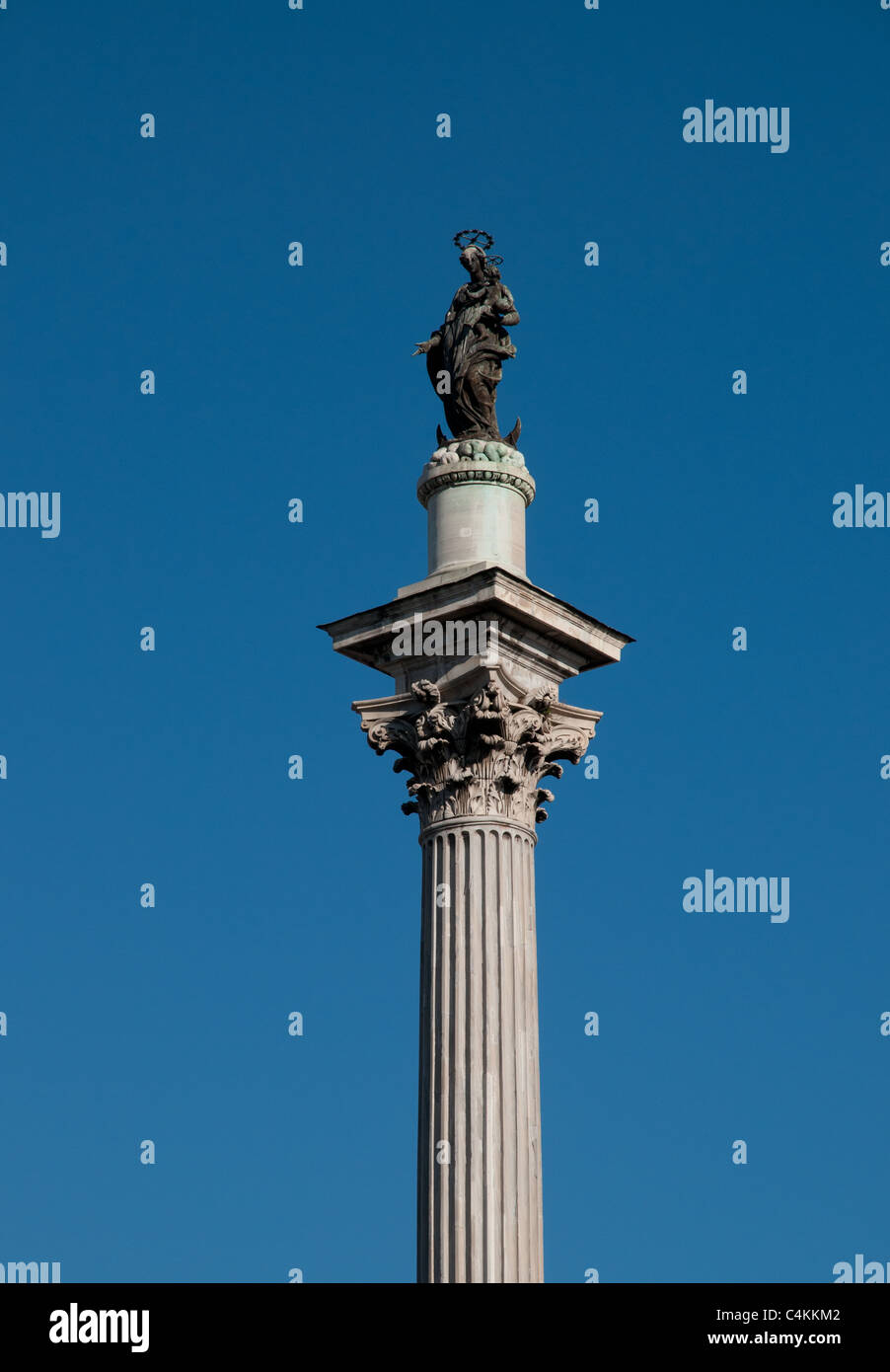 The Marian Column in the Piazza Santa Maria Maggiore, Rome, Lazio ...