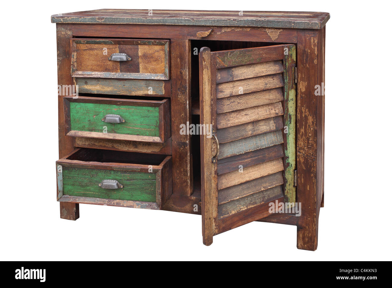 old over used dresser Stock Photo - Alamy