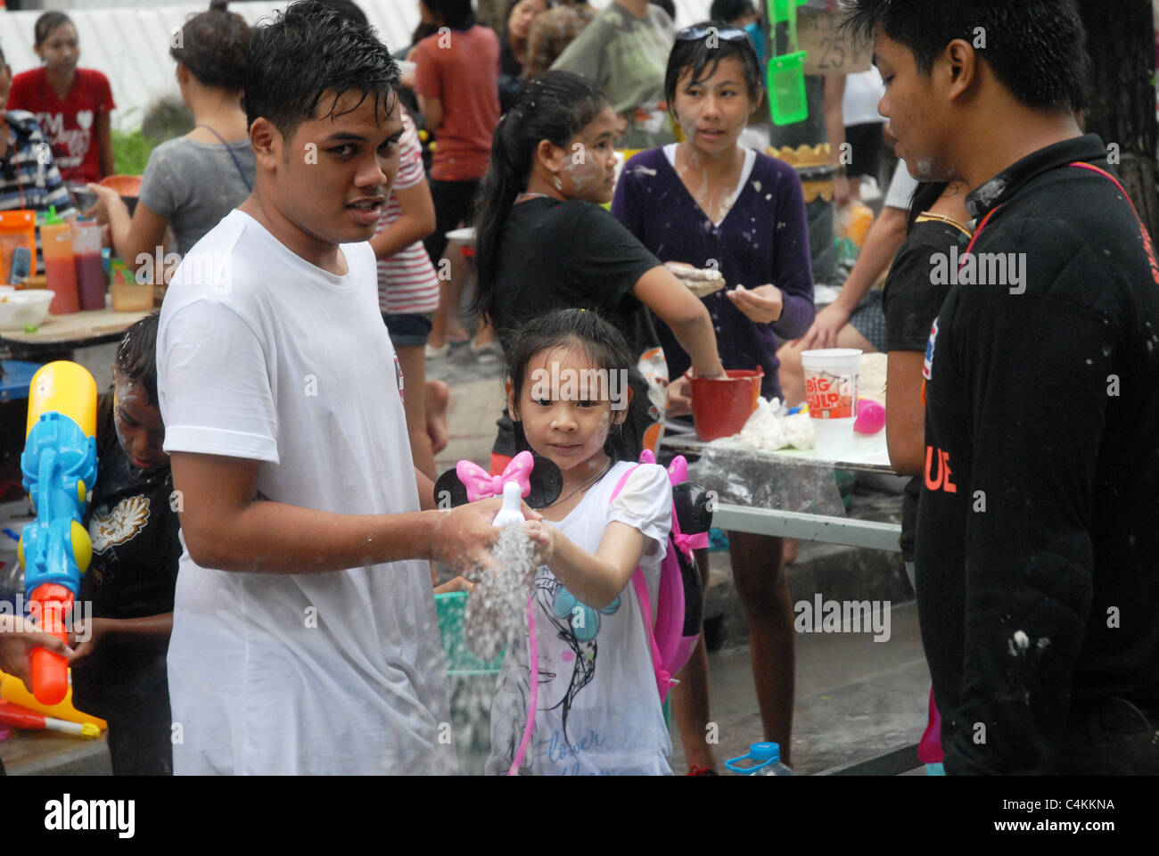 Worlds Biggest Water Fight Songkran Thai New Year Celebration