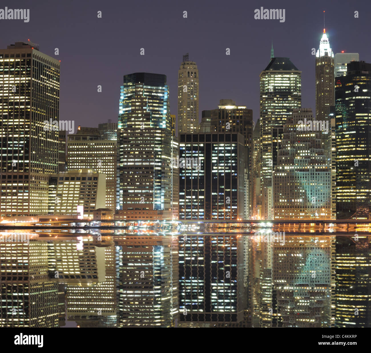 High rises along Lower Manhattan in New York City Stock Photo - Alamy