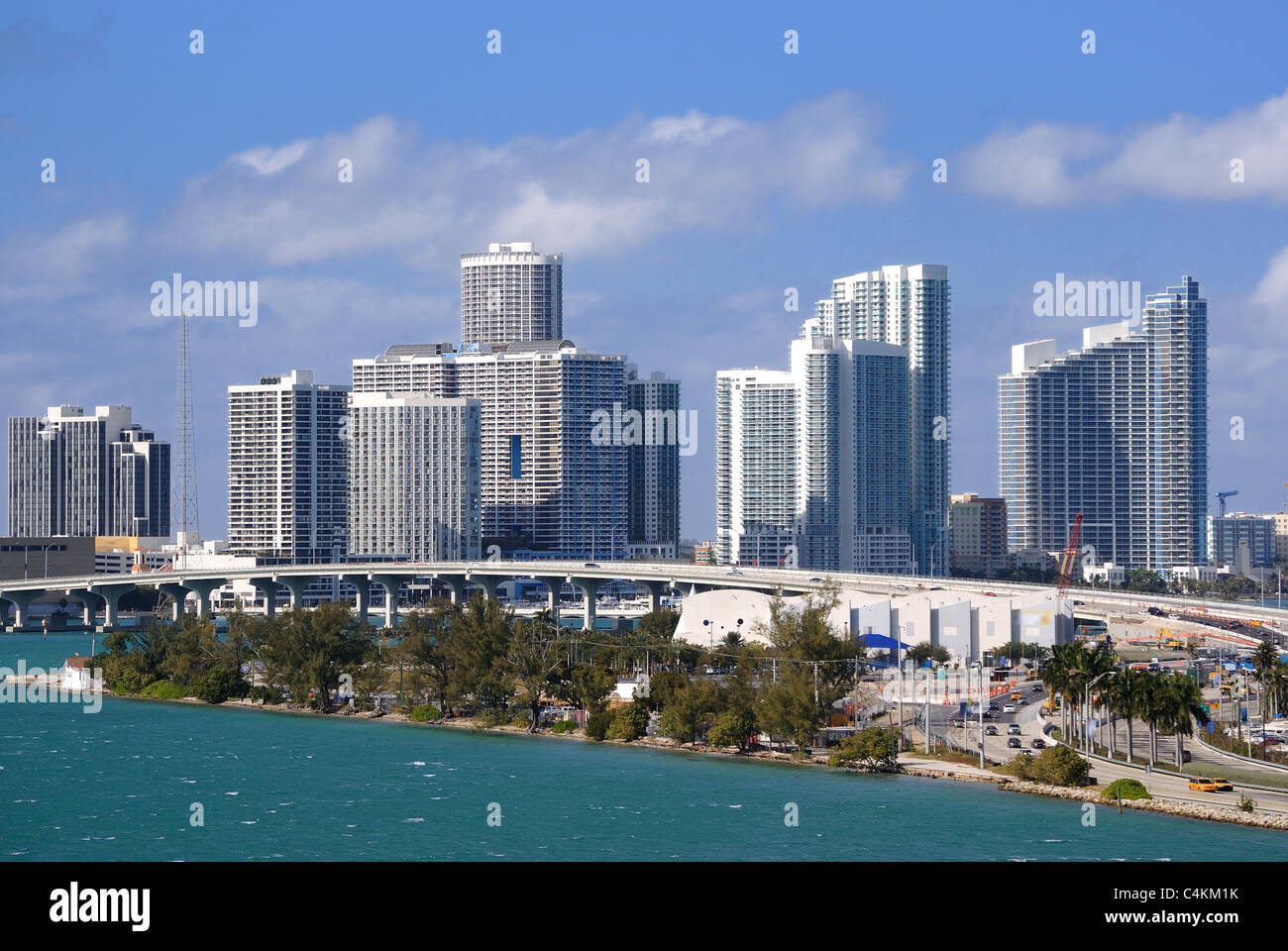 Skyline of the city of Miami, Florida Stock Photo - Alamy