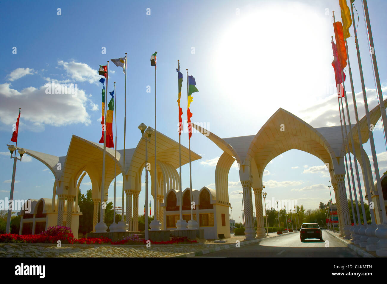 Gates at Hili Gardens Archaeological Park, Al Ain, Abu Dhabi, UAE Stock ...