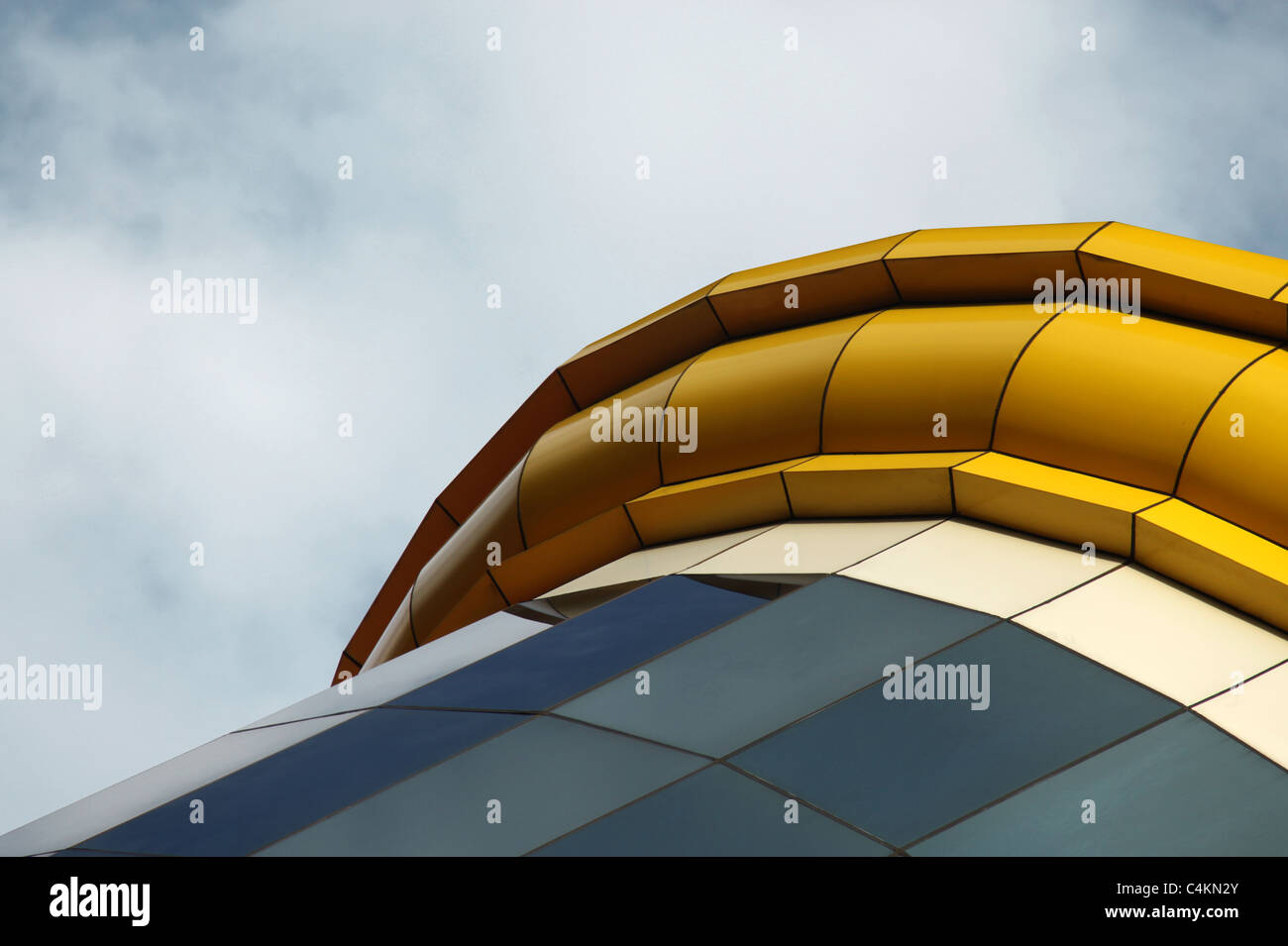 Building in sky background Stock Photo - Alamy