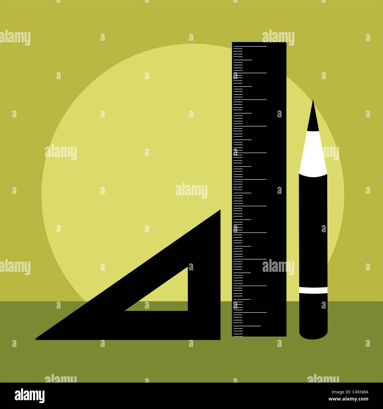 scale and pencil Stock Photo - Alamy