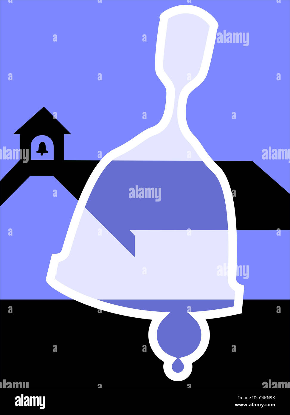 silhouette of a bell Stock Photo - Alamy