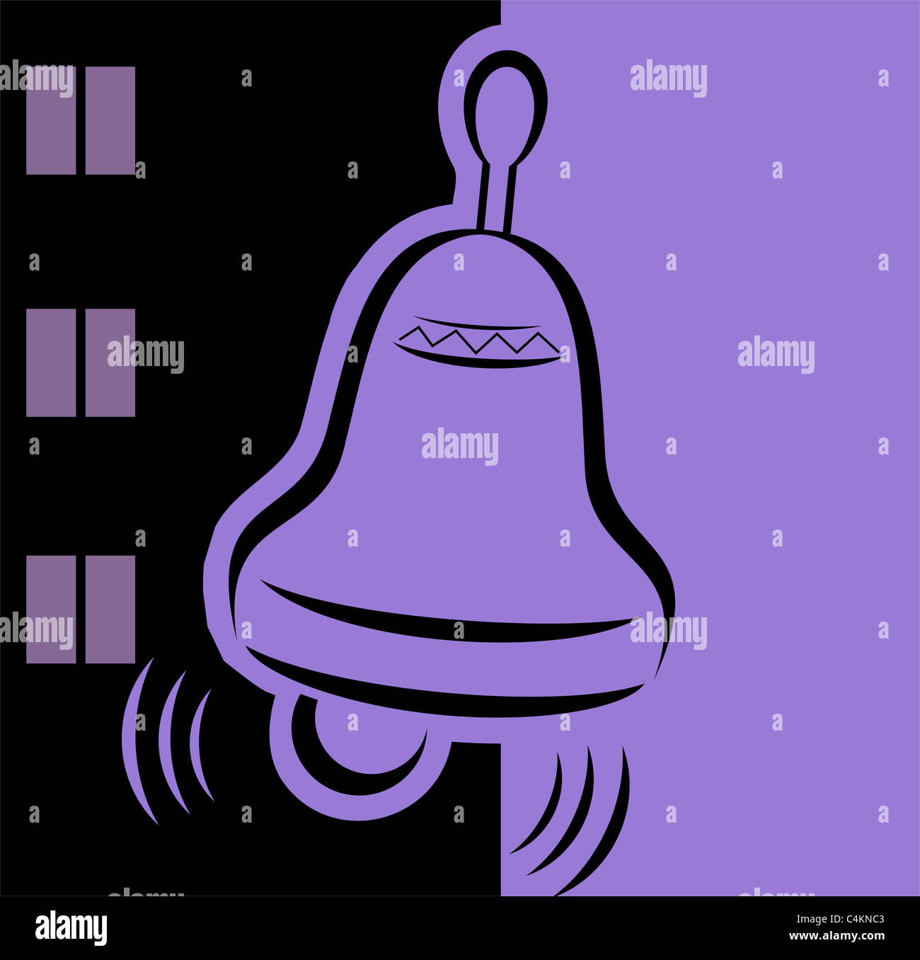 silhouette of a bell Stock Photo - Alamy