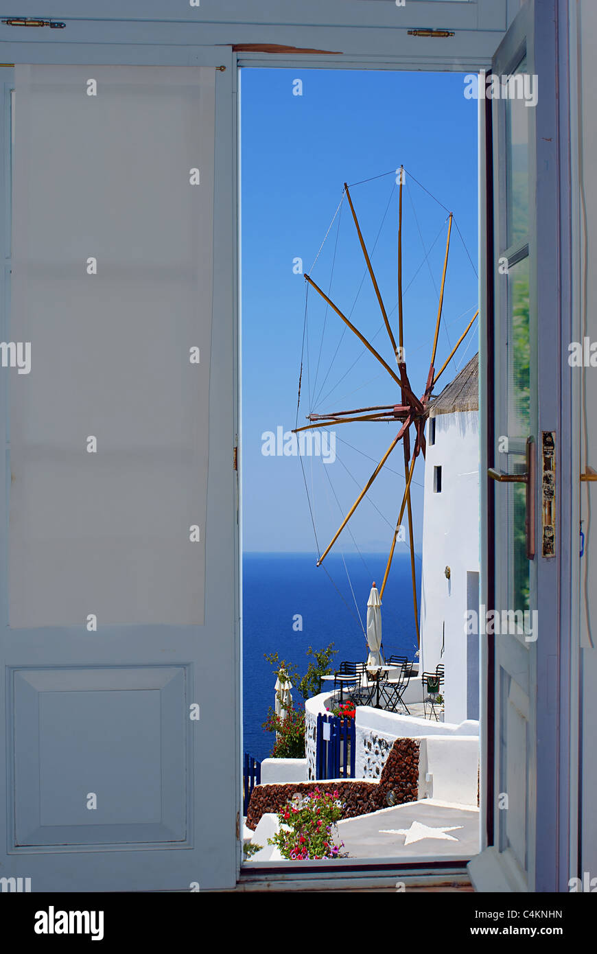 Traditional greek door great view hi-res stock photography and images ...