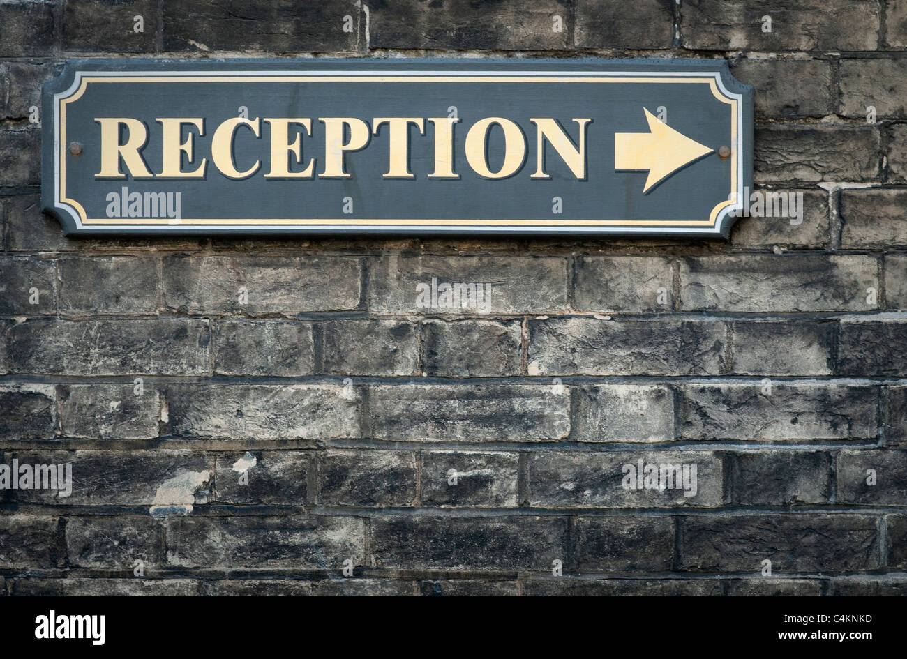 Reception arrow hi-res stock photography and images - Alamy