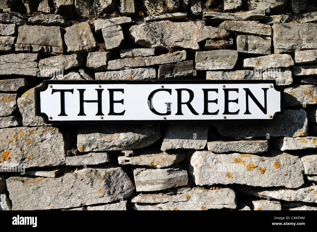 The Green 'Village Sign' Stock Photo - Alamy