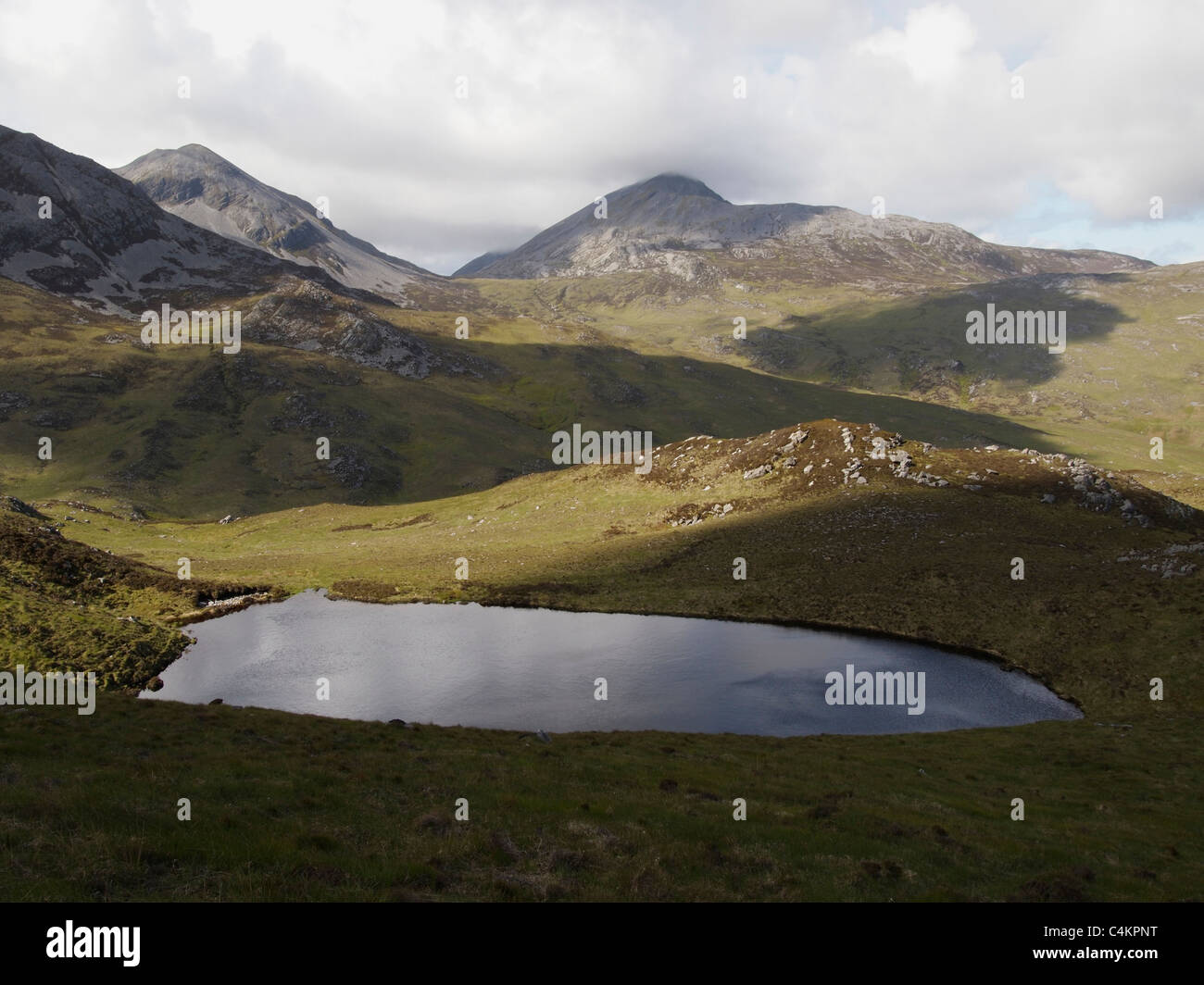 View south west to Paps of Jura from Beinn Bhreac Stock Photo - Alamy