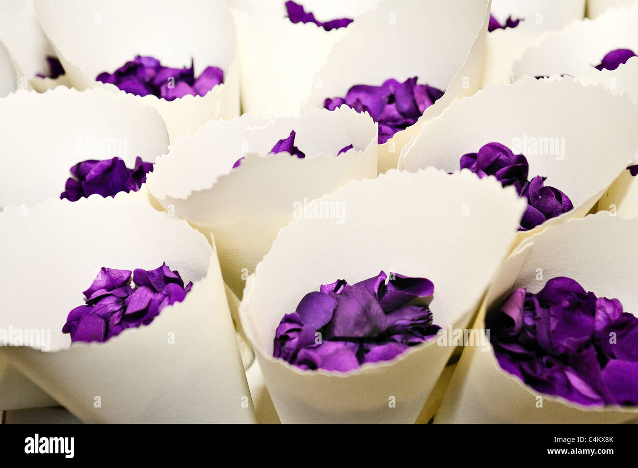coloured colored Wedding confetti Stock Photo - Alamy