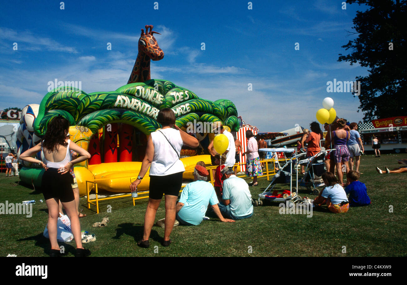 Cheam Surrey Family Day Out At Fair Stock Photo - Alamy