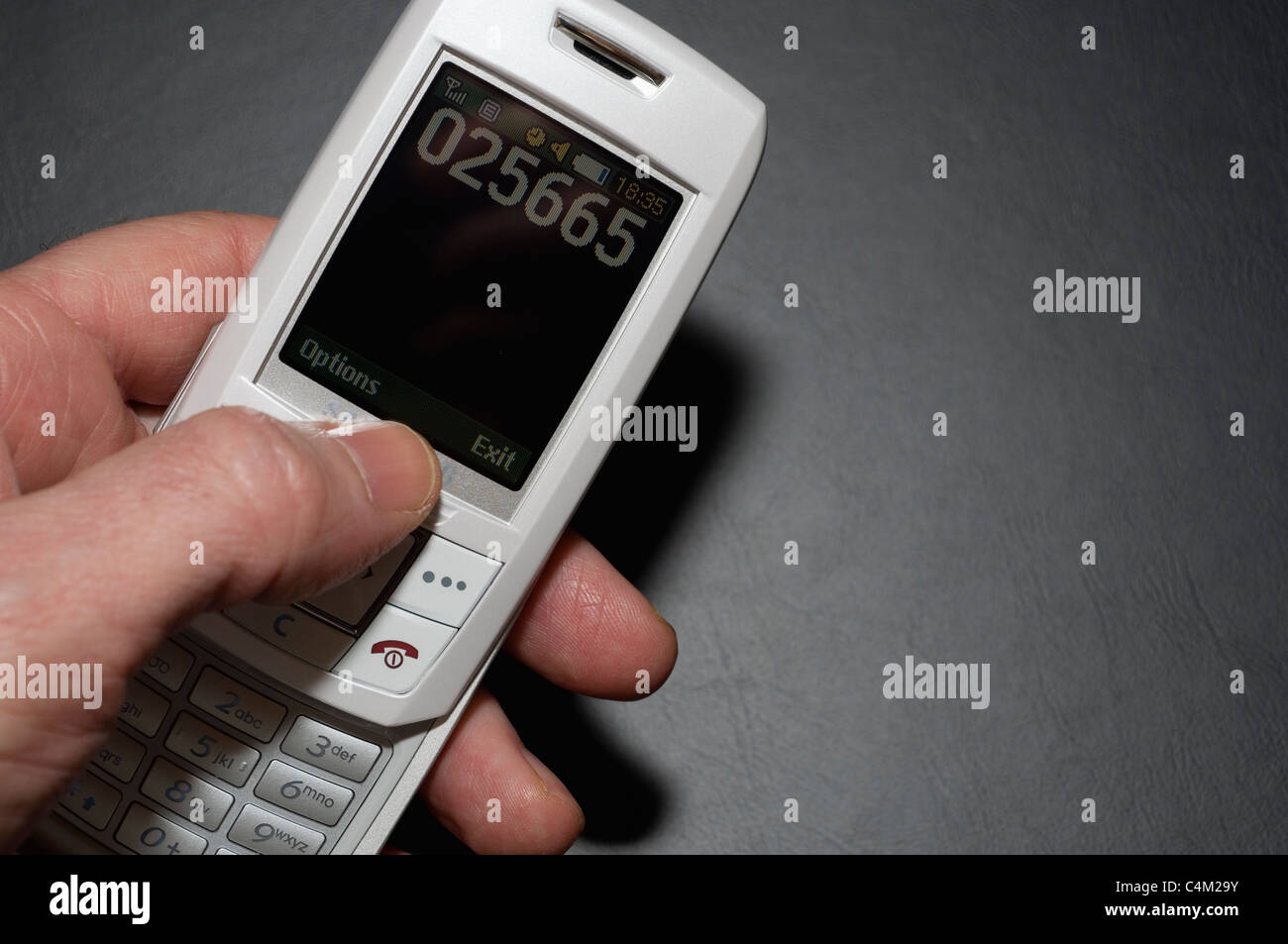 Hand holding a mobile phone Stock Photo - Alamy