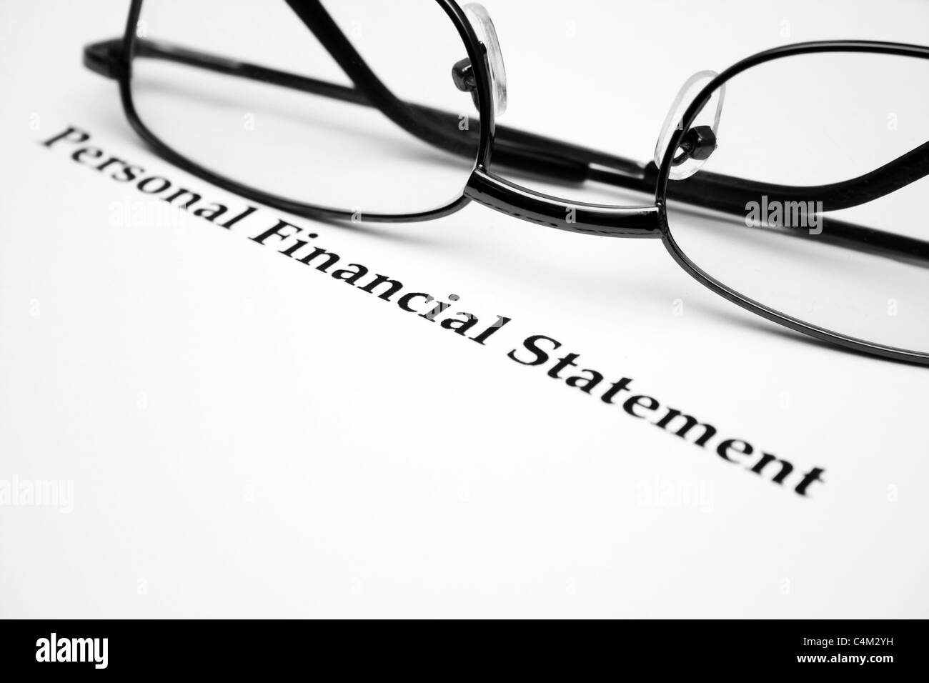 Personal financial statement Stock Photo - Alamy