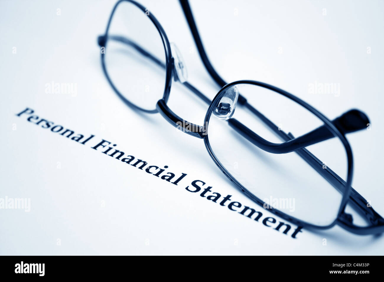 Personal financial statement Stock Photo - Alamy