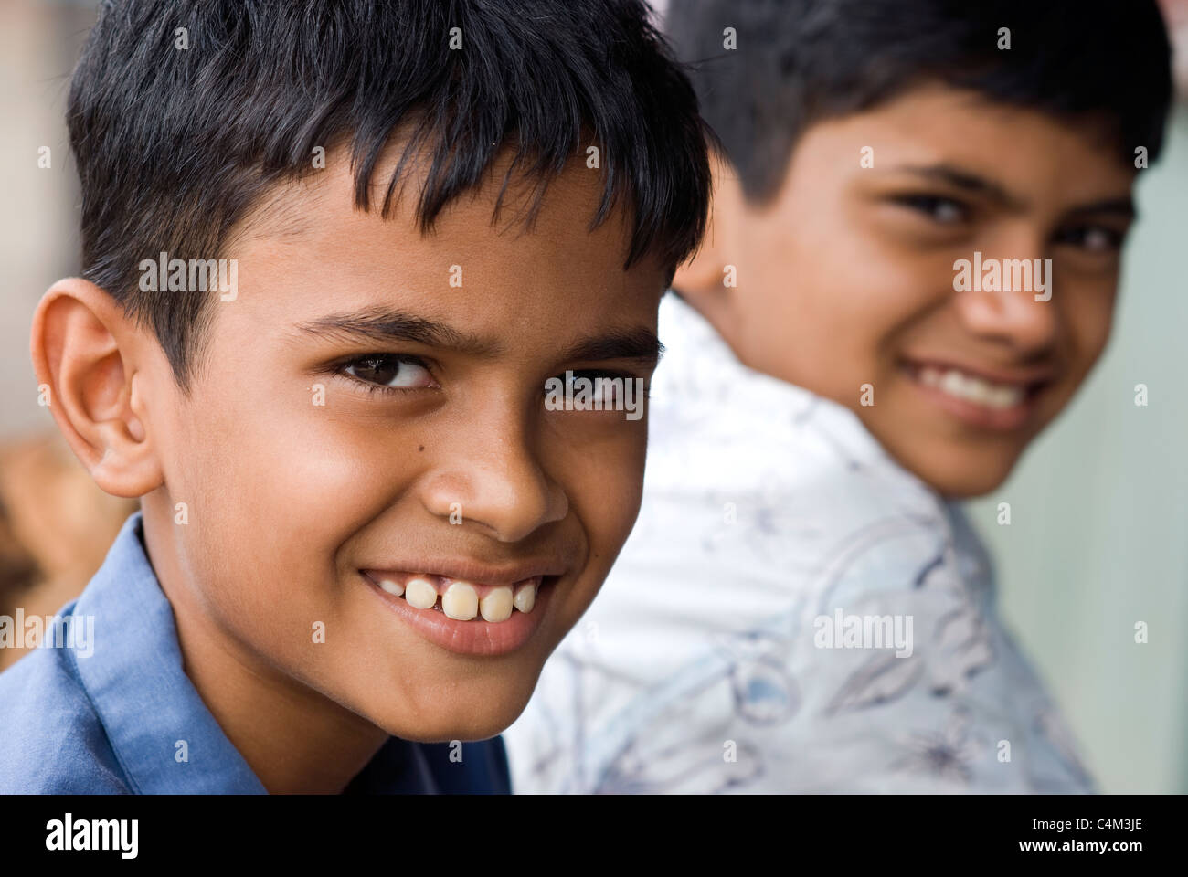 fiji sigatoka boys in town Stock Photo - Alamy